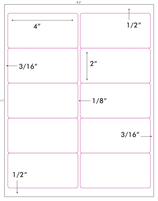 Avery 5163 Label Template - Removable Adhesive Labels
